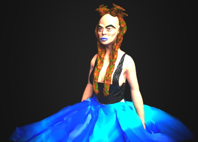 Valencia character 3D Model in Woman 3DExport