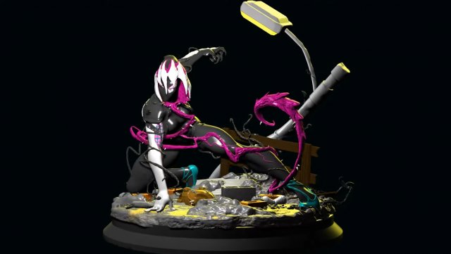 Spider Gwen Venomized 3D Print Model in Woman 3DExport