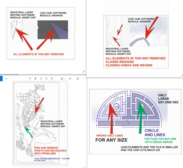 10 DXF File CNC g-code Industrial Laser Vector DXF Plasma Router Pin Up ...