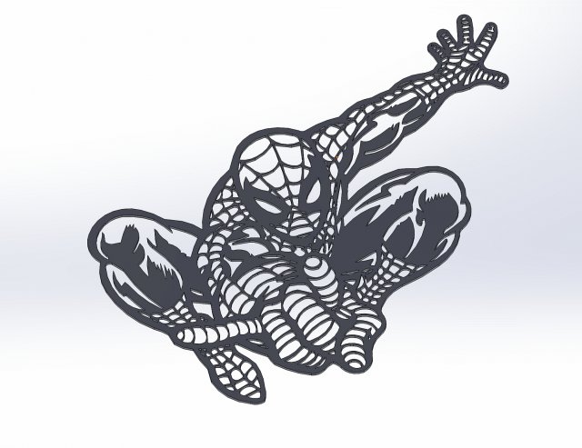 10 DXF File CNC g-code Industrial Laser Cut Spidermen Vector DXF Router ...