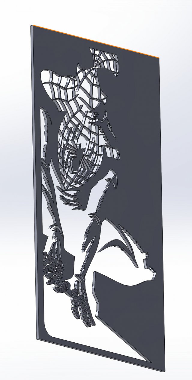 10 DXF File CNC g-code Industrial Laser Cut Spidermen Vector DXF Router ...