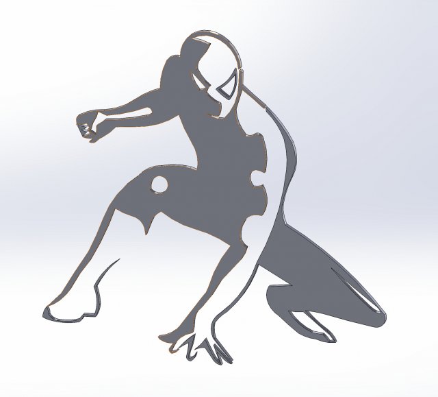 10 DXF File CNC g-code Industrial Laser Cut Spidermen Vector DXF Router ...