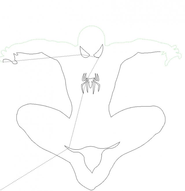 10 DXF File CNC g-code Industrial Laser Cut Spidermen Vector DXF Router ...