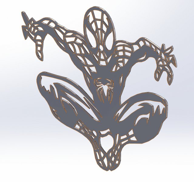10 DXF File CNC g-code Industrial Laser Cut Spidermen Vector DXF Router ...