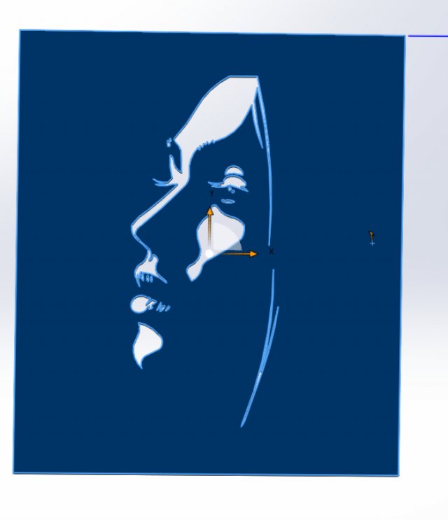 18 File DXF CNC g-code Industrial Laser Cut WOMANS FACE Vector Plasma ...