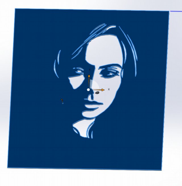 18 File DXF CNC g-code Industrial Laser Cut WOMANS FACE Vector Plasma ...