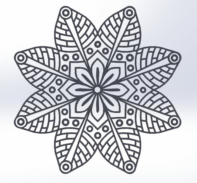 15 DXF File CNC g-code Laser Cut Mandala Vector DXF Plasma Router ...