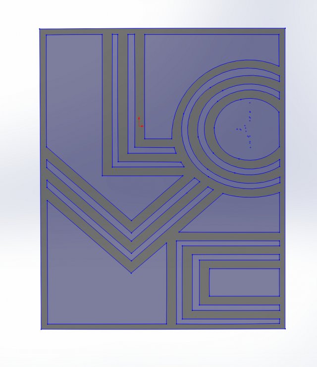 9 DXF file CNC 2 G-CODE Industrial Laser Cut Router Vinil LOVE AMORE ...