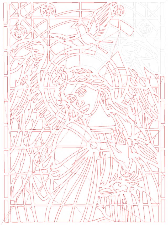 8 DXF File CNC g-code Industrial Laser Cut ANGEL Nr1 decorative PANEL ...