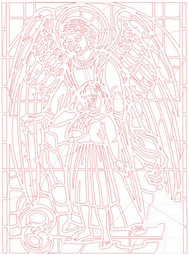 8 DXF File CNC g-code Industrial Laser Cut ANGEL Nr1 decorative PANEL ...