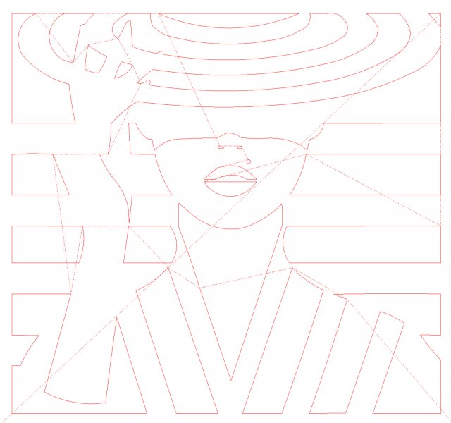 8 DXF File CNC g-code Industrial Laser Cut WOMEN LINES PANEL decorative ...