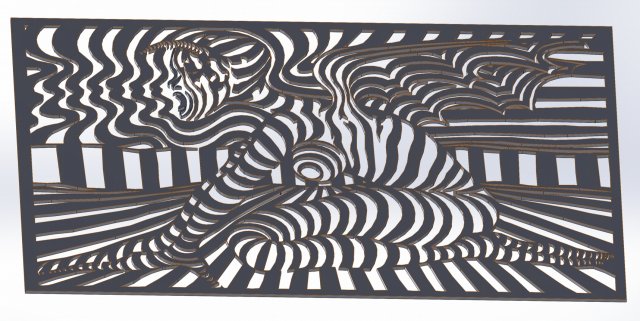 8 DXF File CNC g-code Industrial Laser Cut WOMEN LINES PANEL decorative ...