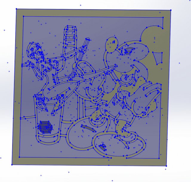 10 DXF File CNC g-code Industrial Laser Abstract POP Art Nr6 Router ...