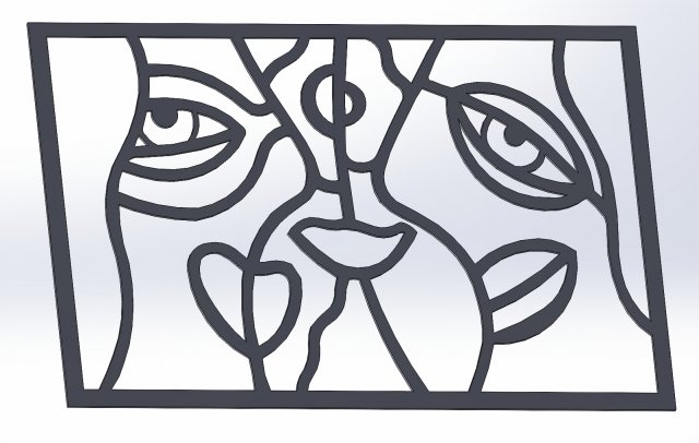 10 DXF File CNC g-code Industrial Laser Abstract POP Art Nr5 Router ...