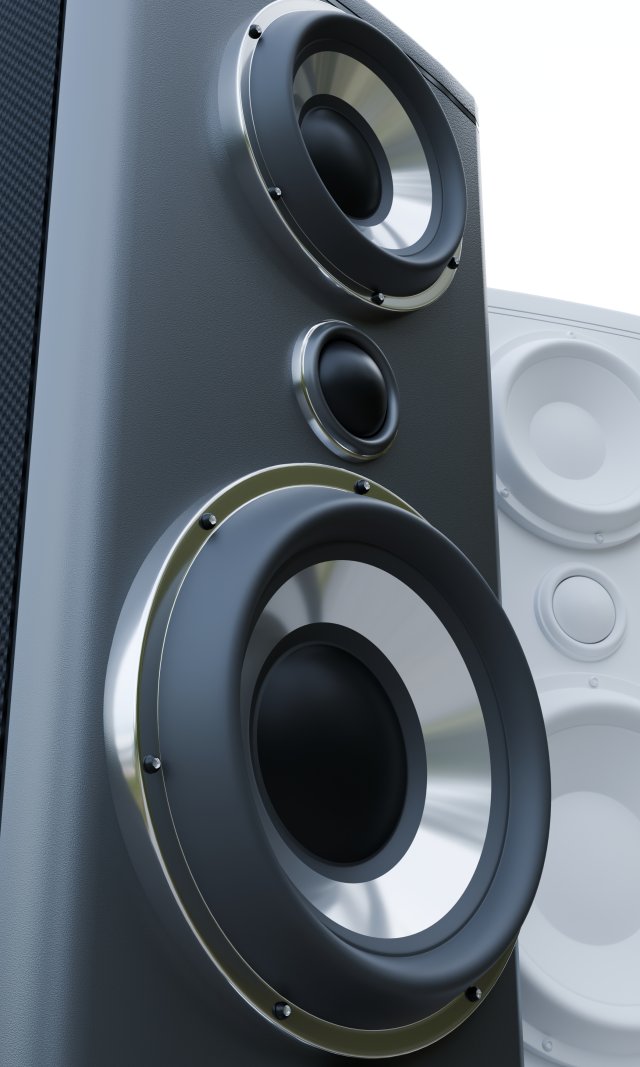 Sound system Free 3D Model in Audio 3DExport