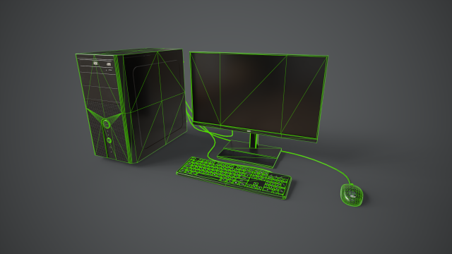 Modern Computer 3D Model in Computer 3DExport