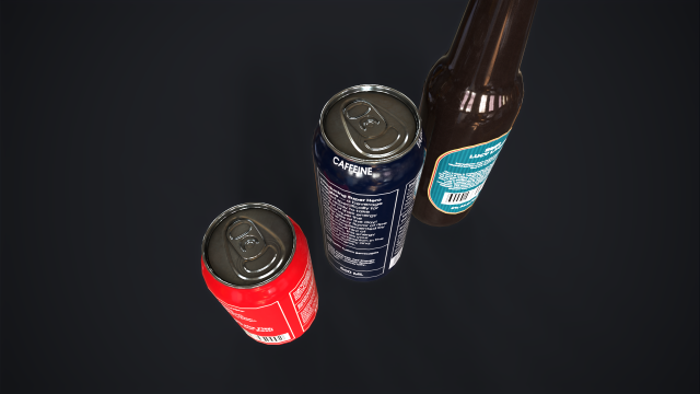 Various drinks 3D Model in Beverage 3DExport