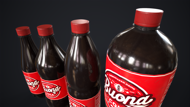 Various drinks 3D Model in Beverage 3DExport