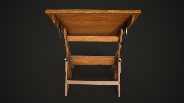 Artist drafting table 3D Model in Desk 3DExport