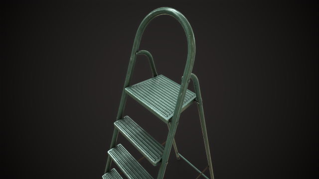 Stepladder ladder 3D Model in Tools 3DExport
