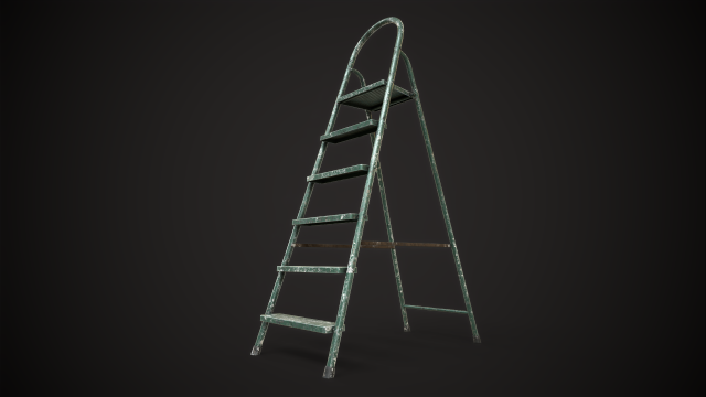 Stepladder ladder 3D Model in Tools 3DExport