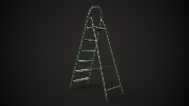 Stepladder ladder 3D Model in Tools 3DExport