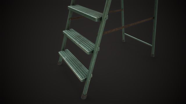 Stepladder ladder 3D Model in Tools 3DExport