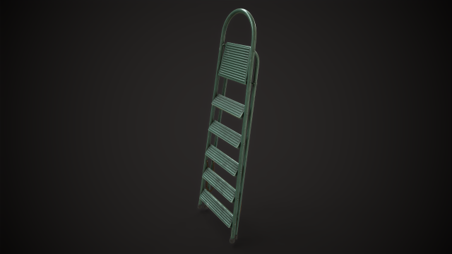 Stepladder ladder 3D Model in Tools 3DExport