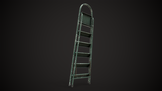 Stepladder ladder 3D Model in Tools 3DExport