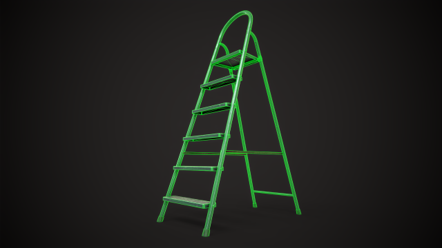 Stepladder ladder 3D Model in Tools 3DExport