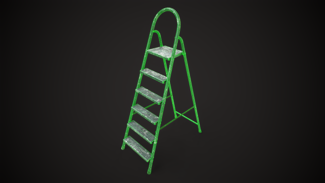 Stepladder ladder 3D Model in Tools 3DExport