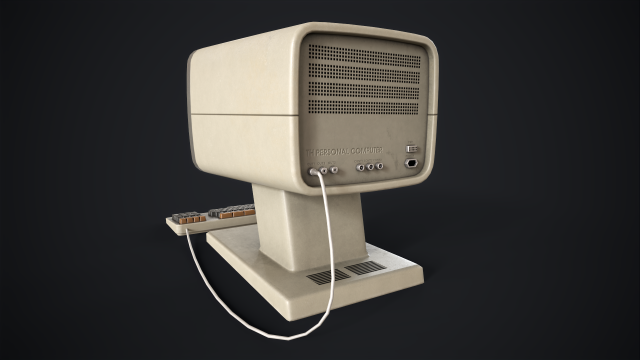 Retro computer 3D Model in Computer 3DExport