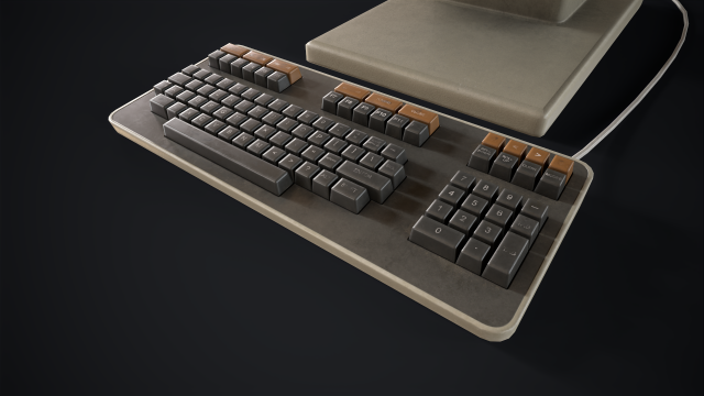 Retro computer 3D Model in Computer 3DExport