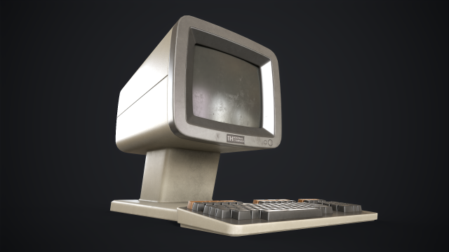 Retro computer 3D Model in Computer 3DExport