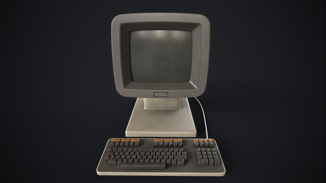 Retro computer 3D Model in Computer 3DExport