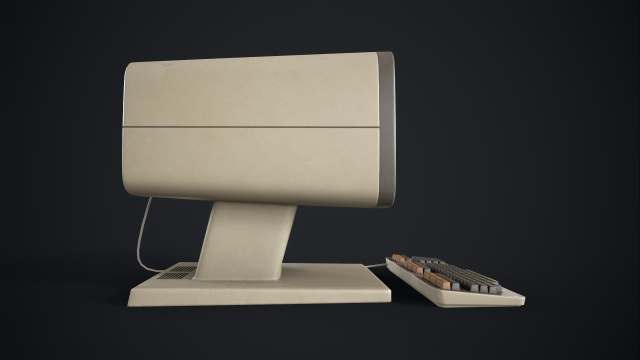 Retro computer 3D Model in Computer 3DExport