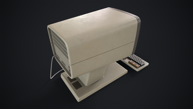 Retro computer 3D Model in Computer 3DExport