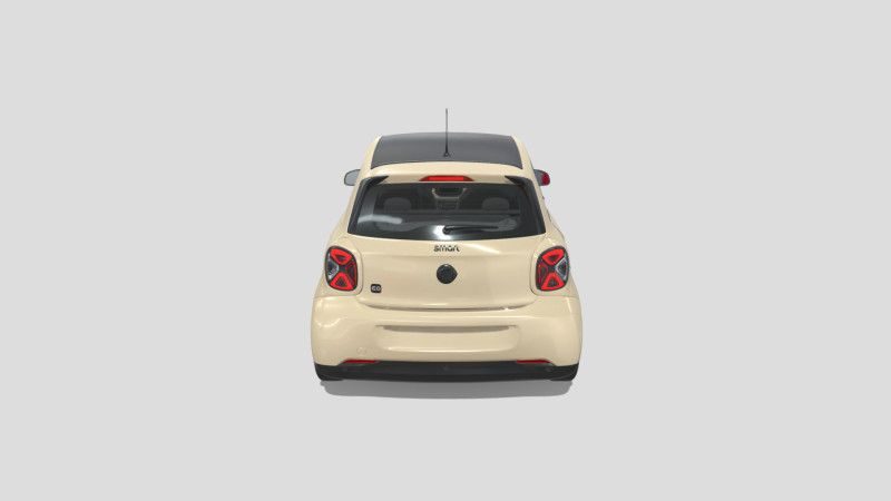 Smart EQ Forfour 2020 3D Model in Compact Cars 3DExport