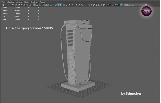 ALLEGO - Ultra Charging Station 150KW - PBR 3D Model in Gadgets 3DExport