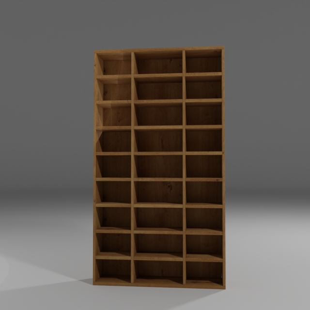 Shelf 3D Model in Living Room 3DExport