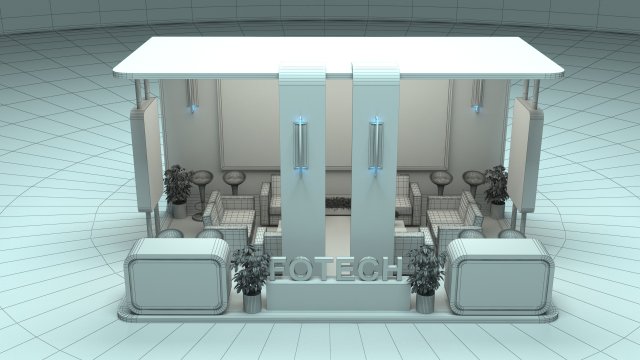 Exhibition Stall Model 3D Model in Exhibit 3DExport