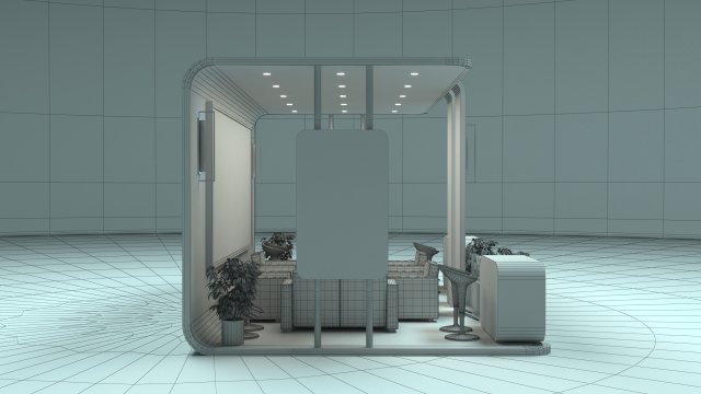Exhibition Stall Model 3D Model in Exhibit 3DExport