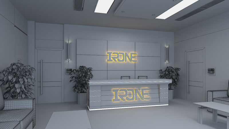 Office Reception Lobby 3D Model in Lobby 3DExport