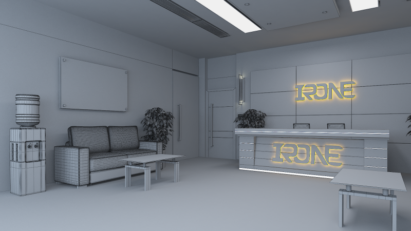 Office Reception Lobby 3D Model in Lobby 3DExport