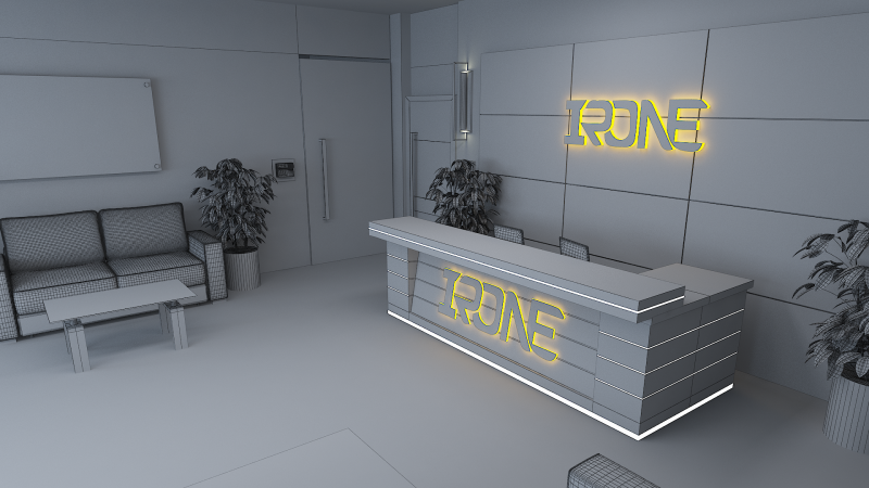 Office Reception Lobby 3D Model in Lobby 3DExport