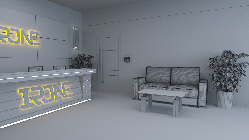 Office Reception Lobby 3D Model in Lobby 3DExport