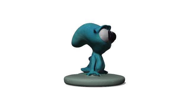 Alien Pixar Alike 3D Model in Alien 3DExport