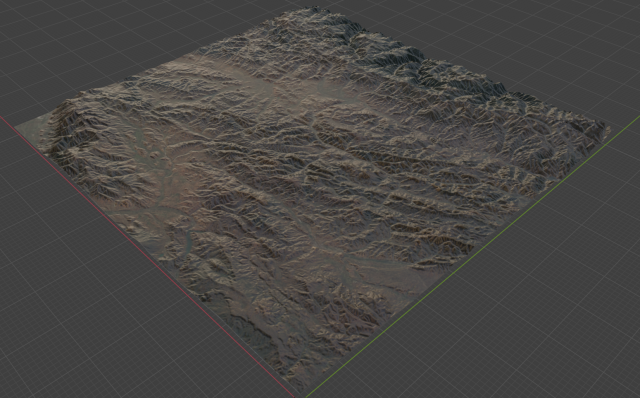 Realistic Terrain 33 3D Model in Landscapes 3DExport