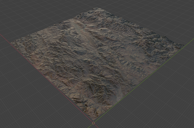 Realistic Terrain 36 3D Model in Landscapes 3DExport