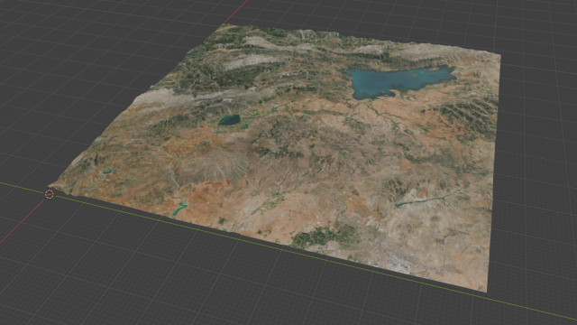 Realistic Terrain 61 3D Model in Landscapes 3DExport